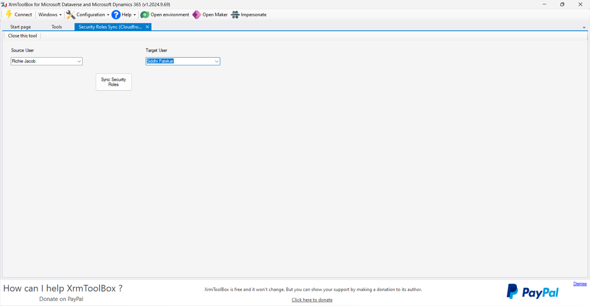 How to Use Security Role Sync in XrmToolbox - CloudFronts